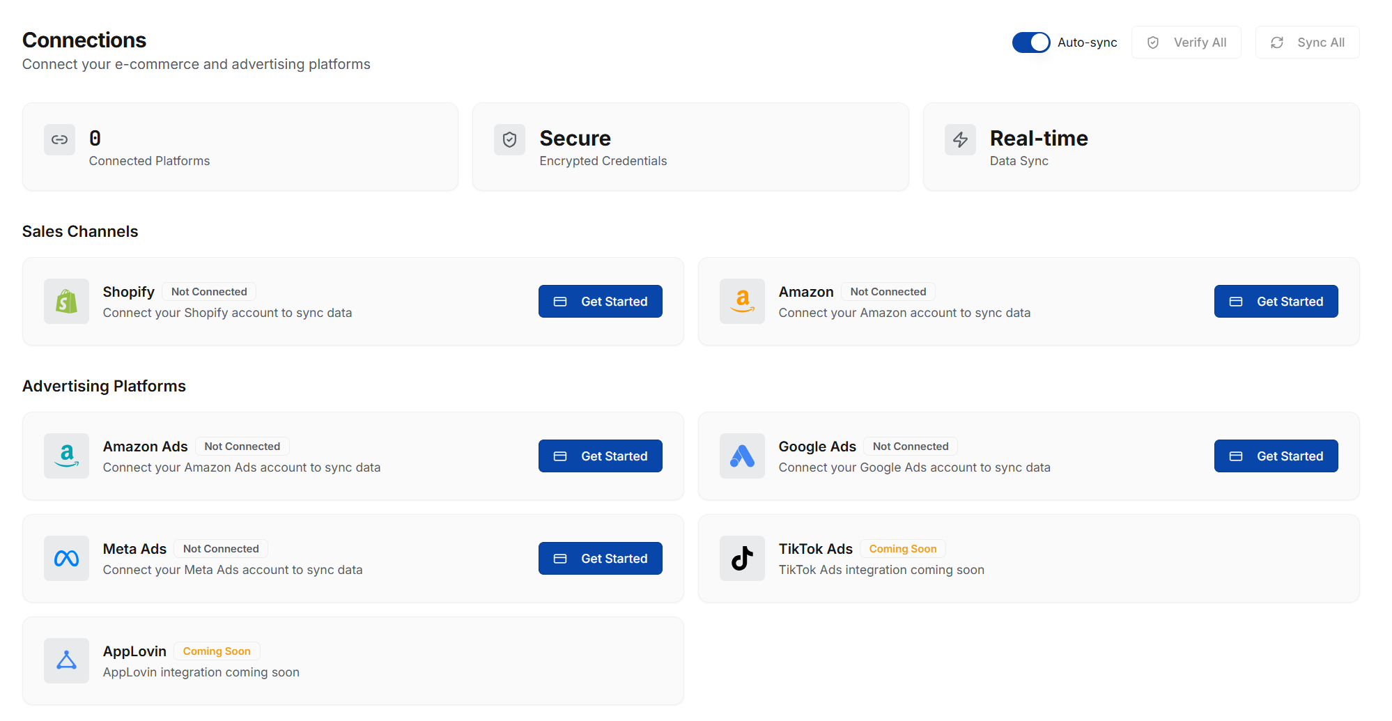 ChannelSync AI - Unified E-Commerce Dashboard